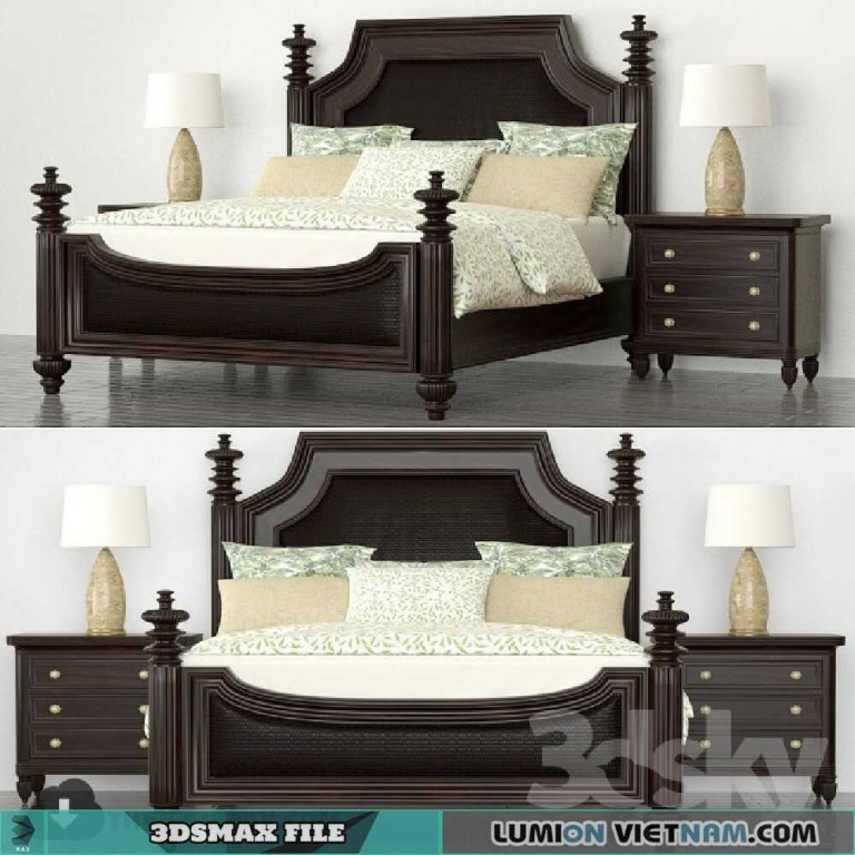 BED [3DS MAX MODEL] - 3D Models