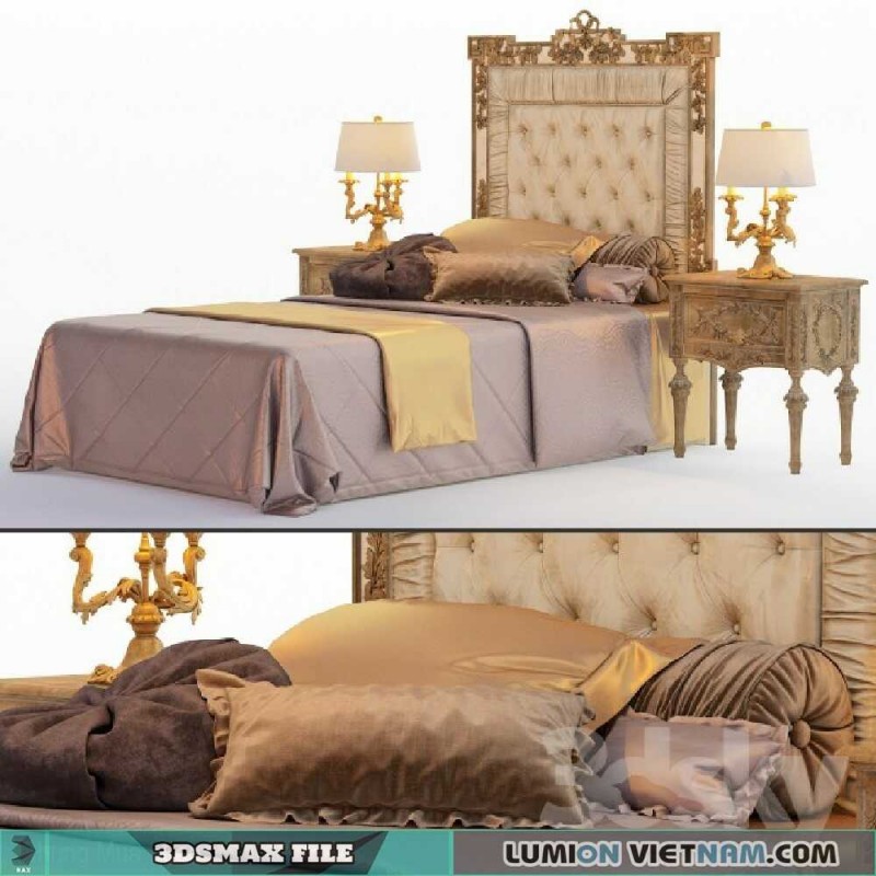 BED [3DS MAX MODEL] - 3D Models