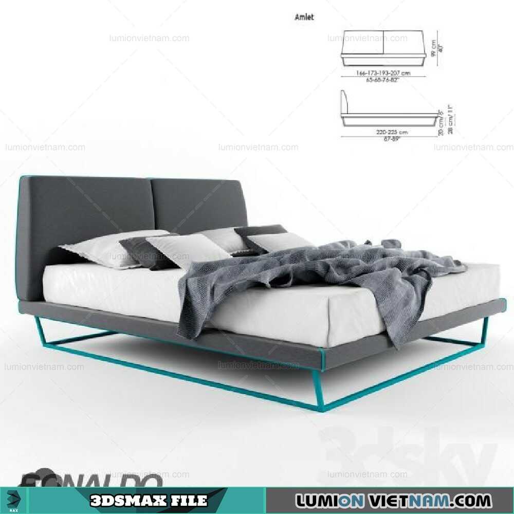 BED [3DS MAX MODEL] - 3D Models