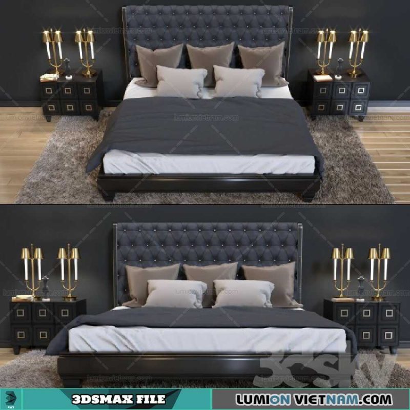 BED [3DS MAX MODEL] - 3D Models