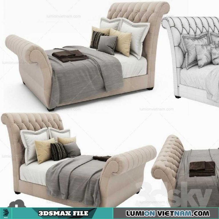 BED [3DS MAX MODEL] - 3D Models